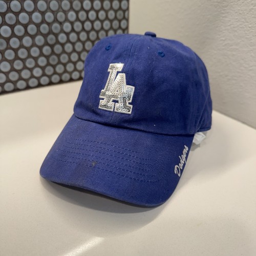 Los Angeles Dodgers Hat Cap Blue Womens Strap Back Logo rhinestone | eBay