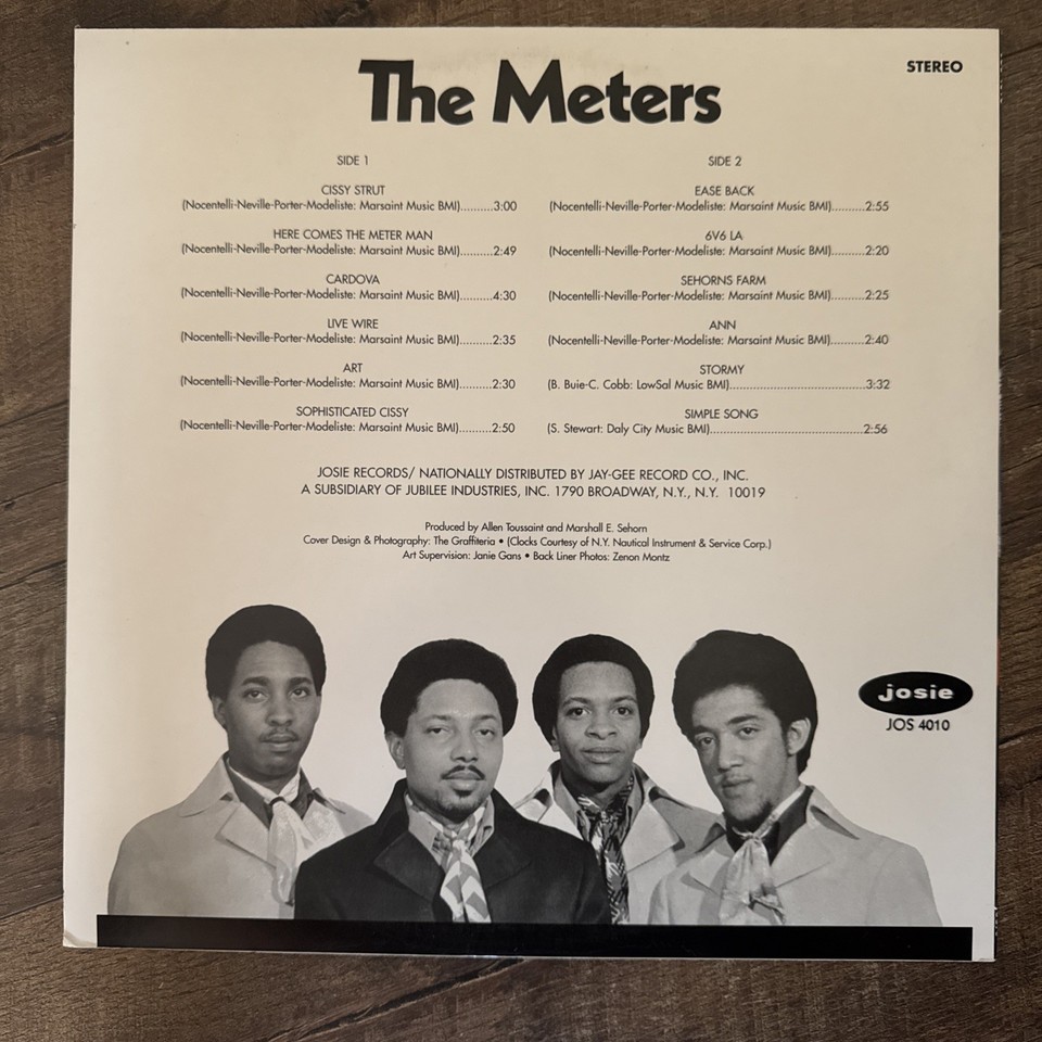The Meters 2008 Josie 4010 Press Cissy Strut Live Wire Sophisticated ...