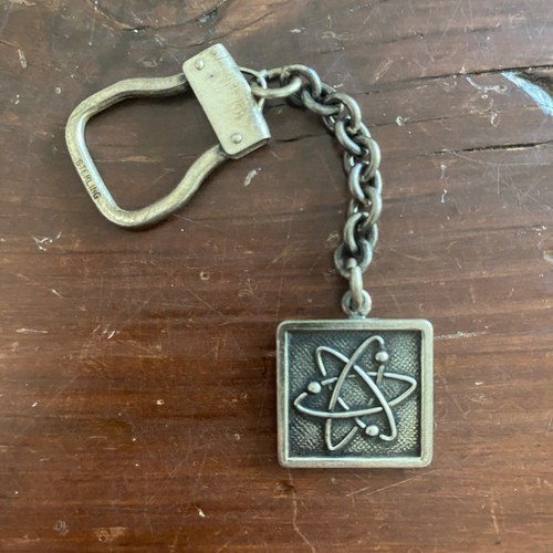 Vintage Atom Small Keychain Charm Marked Sterling | eBay