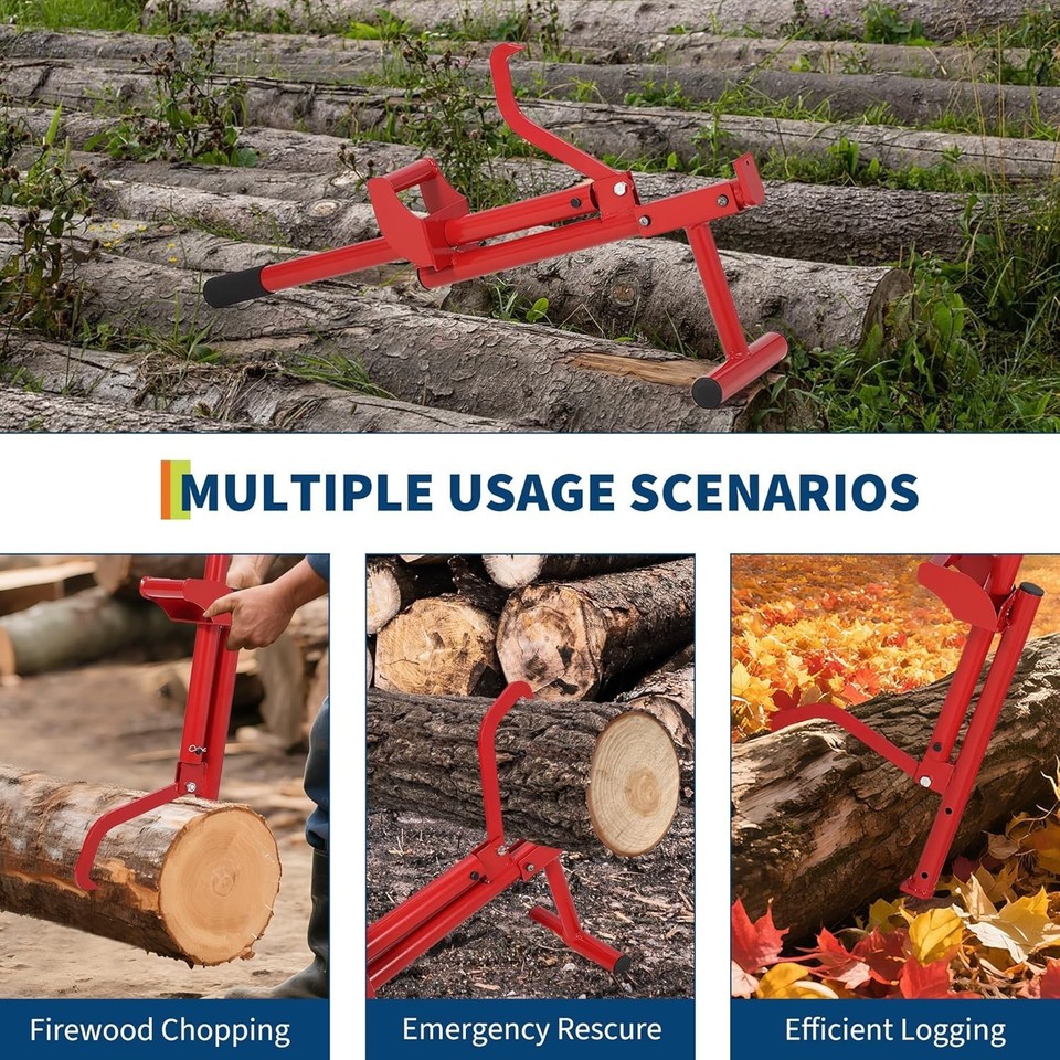 3 in 1 Logging Tools Log Lift Log Clamps Forestry Multi-Tool Firewood ...