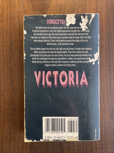 Victoria by Ruby Jean Jensen 1990 1st Print Zebra HORROR Paperbacks ...