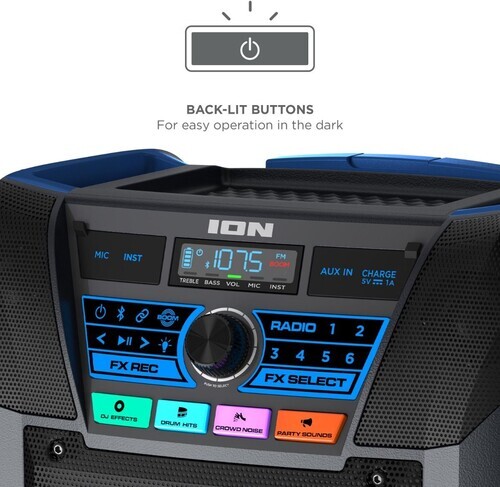 ION IPA150X Explorer XL Bluetooth 220 Watt All-Weather Speaker with ...