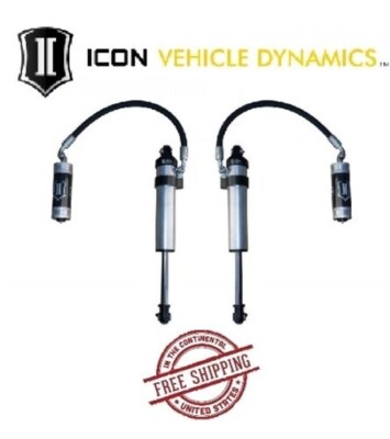 ICON 2.5 Remote Reservoir Front S2 Secondary Shocks For 07-14 Toyota FJ ...