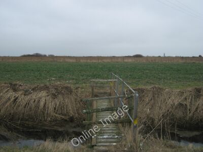 Photo 6x4 Footbridge near Denge Marsh Lydd This bridge over a drainage ...
