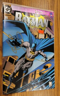 ** BATMAN issue #500 (Knightfall 19 DC Comics) Die-cut Foil Cover ...