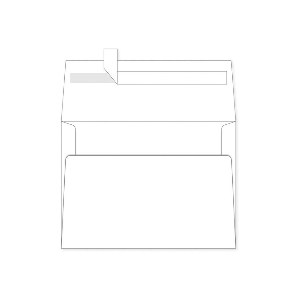 100 Pack A1 White Paper Envelopes Self Sealing Adhesive Perfect for ...