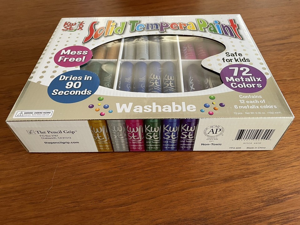 Kwik Stix Tempera Paint 6 Colors 72 Count Metallic | eBay