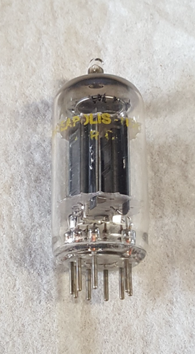 (1) Minneapolis Honeywell 12AX7 Tube Long Black Plates O Getter TESTED ...
