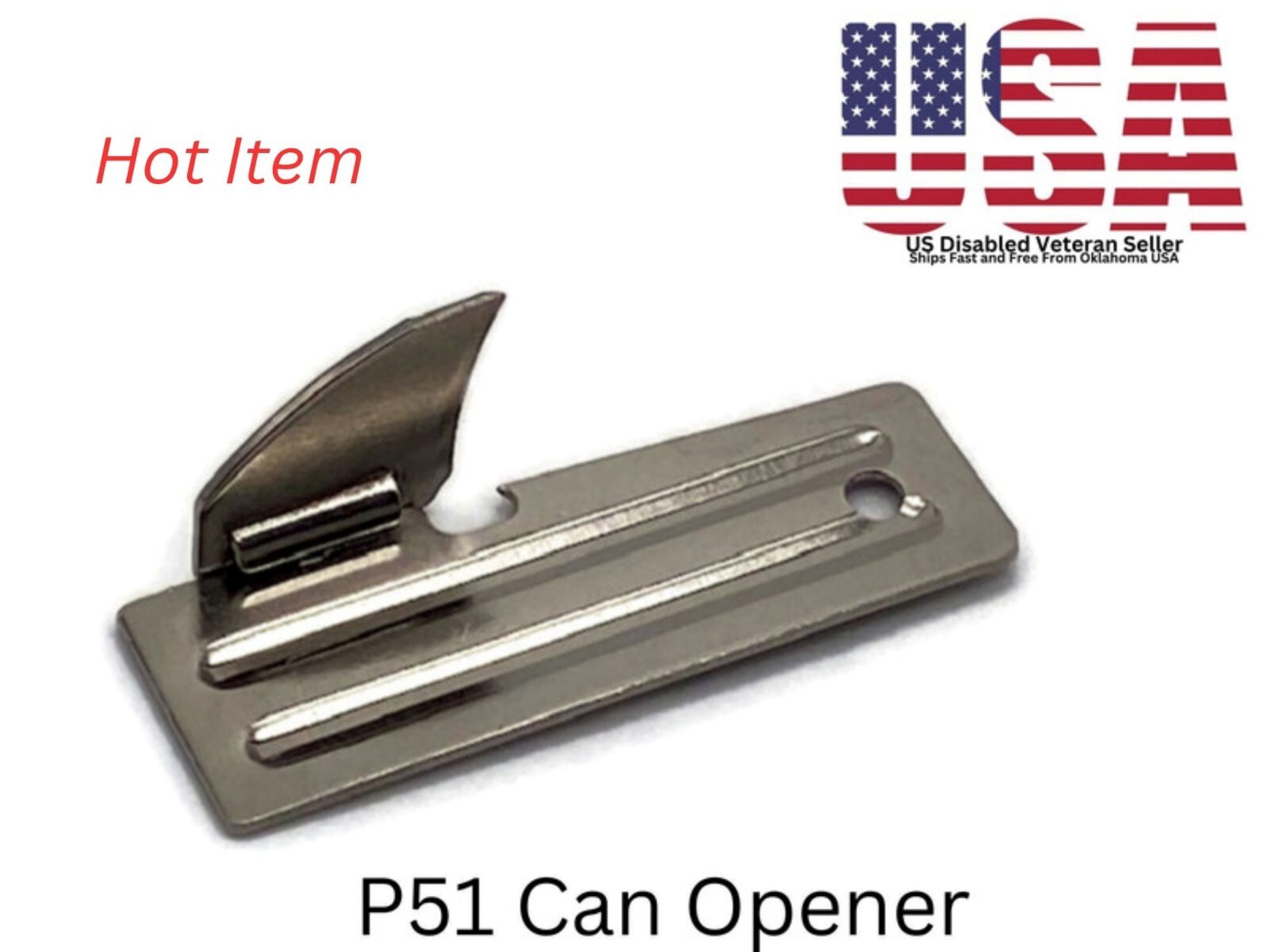 ORIGINAL MILITARY ISSUE P38 CAN OPENER FOR C-RATIONS "JOHN WAYNE" US ...