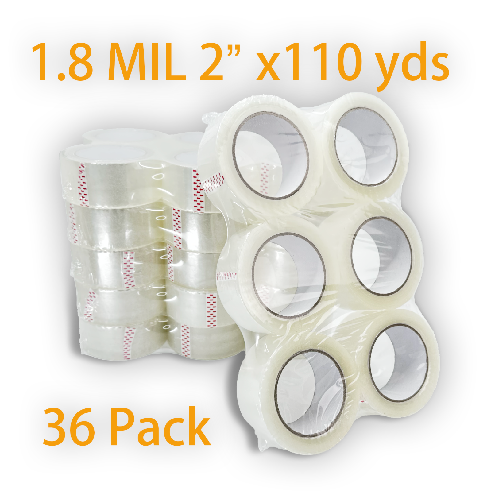 36 Rolls Clear Packing Packaging Sealing Tape 2" x 110 Yards | eBay