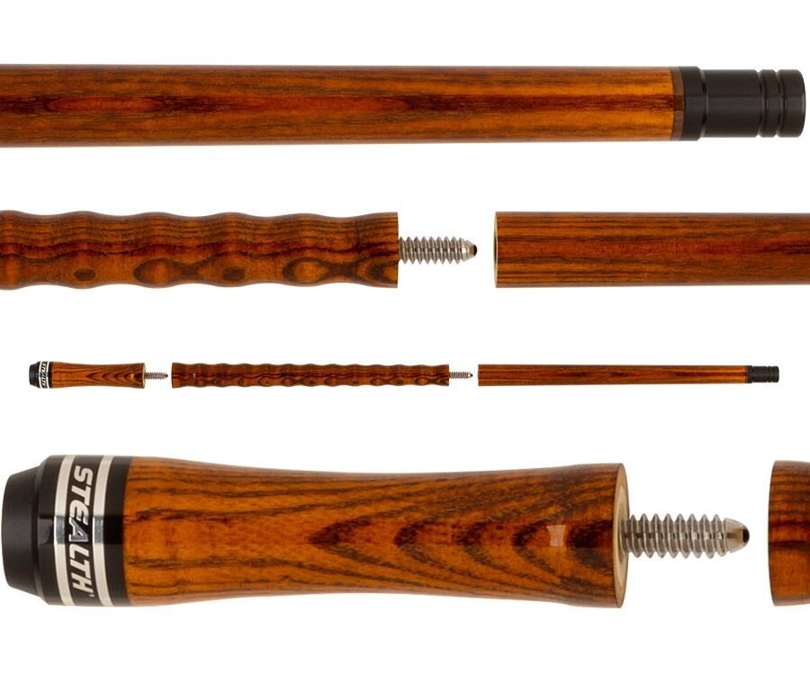 Stealth STH440 Brown Sugar Ashwood Dooley Handle Pool/Billiards Cue ...