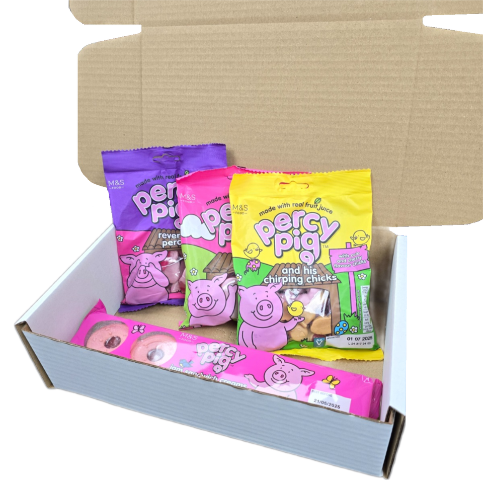 M&S Percy Pig Sweets Gift Set, 3x Random Sweets Bags with Percy ...