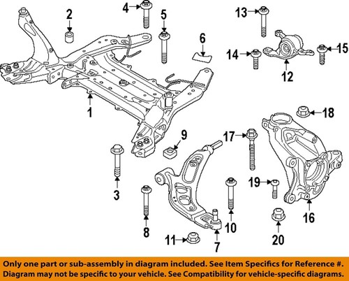 BMW OEM 16-18 X1 Front Suspension-Control Arm Screw 31106868038 | eBay