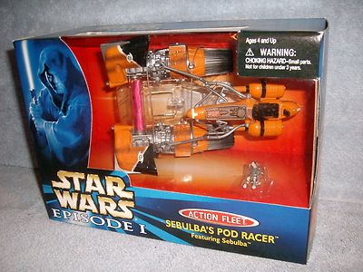 Sebulba's Pod Racer STAR WARS Action Fleet Micro Machines Galoob 1998 ...