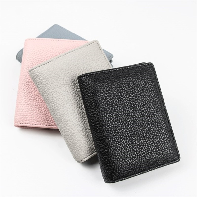 Card Holder Leather Card Holder Bank Card Purse Large Capacity Wallet ...