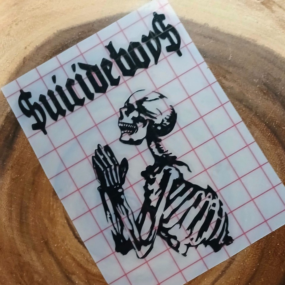 Praying Skeleton Vinyl Decal G-59 Suicideboys Fan Sticker for Car ...
