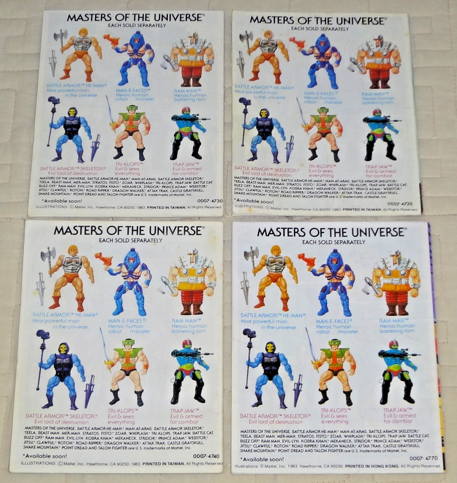 1983 MATTEL MASTERS OF THE UNIVERSE SERIES 3 MINI COMIC BOOK MOTU HE ...