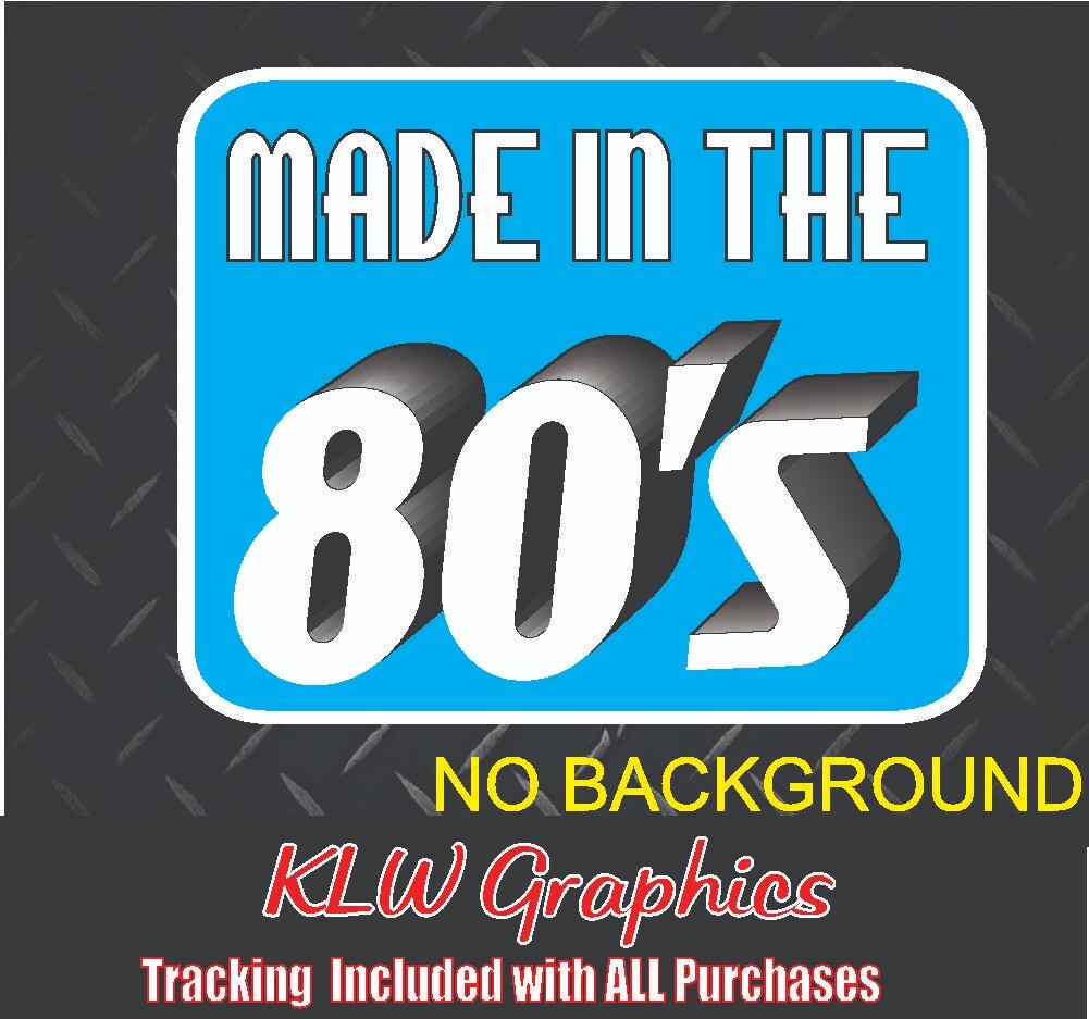 eighties 80s Decal Sticker Turbo Diesel Truck 70s 80s Kids Funny Dad ...