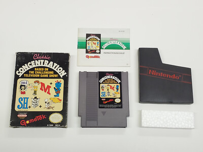 Classic Concentration NES Nintendo Complete CIB Authentic Tested * | eBay