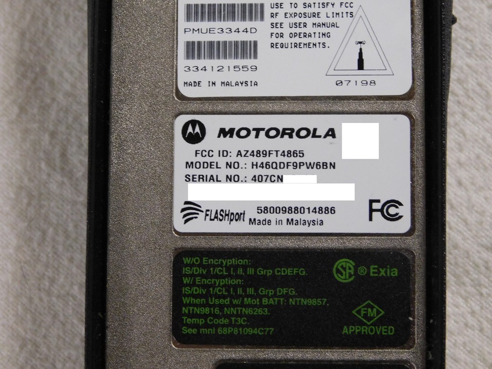 Motorola XTS2500 UHF 380-470mhz M2 P25 digital portable radio Trunk AES ...