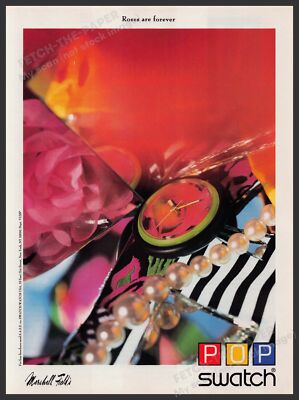Pop Swatch 1980s Print Advertisement Ad 1988 "Roses are forever" | eBay