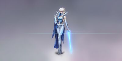 Anime girls star wars jedi lightsaber simple background playmat gaming ...