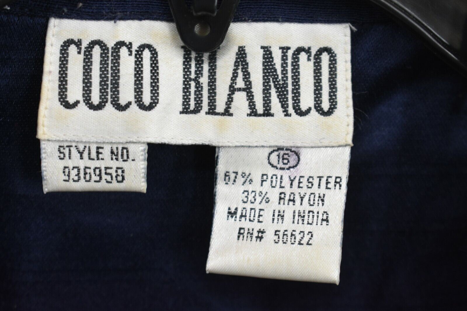 Coco Blanco Womens Navy Blue Button & Tie Front Short… - Gem