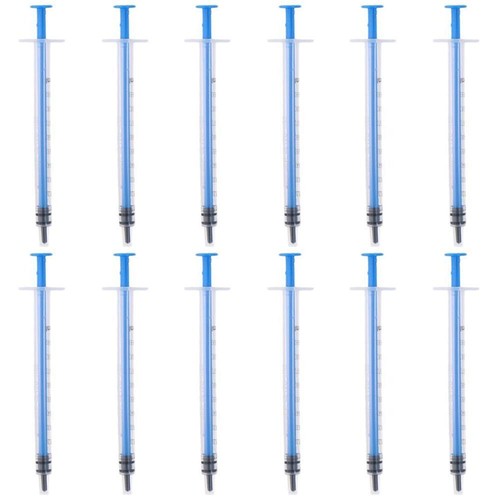 12Pcs Transparent Syringes Tools Oil or Glue Applicator | eBay