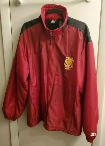 FSU Starter Jacket Medium Florida State University Seminole Fan Wear | eBay
