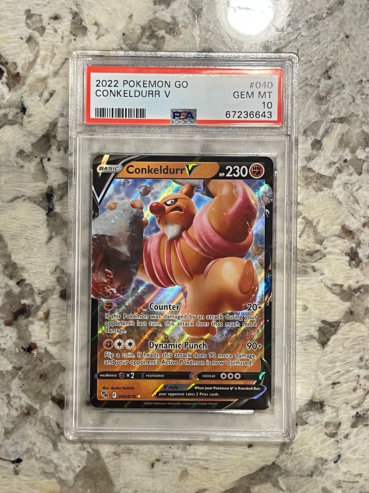 Pokemon Go Conkeldurr V #040 PSA 10 *643 | eBay
