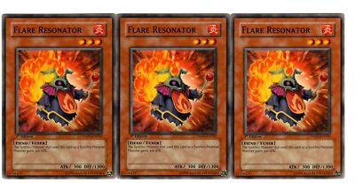 Yugioh- 3X Flare Resonator - Common - 1st Edition - TSHD-EN010 - Near ...