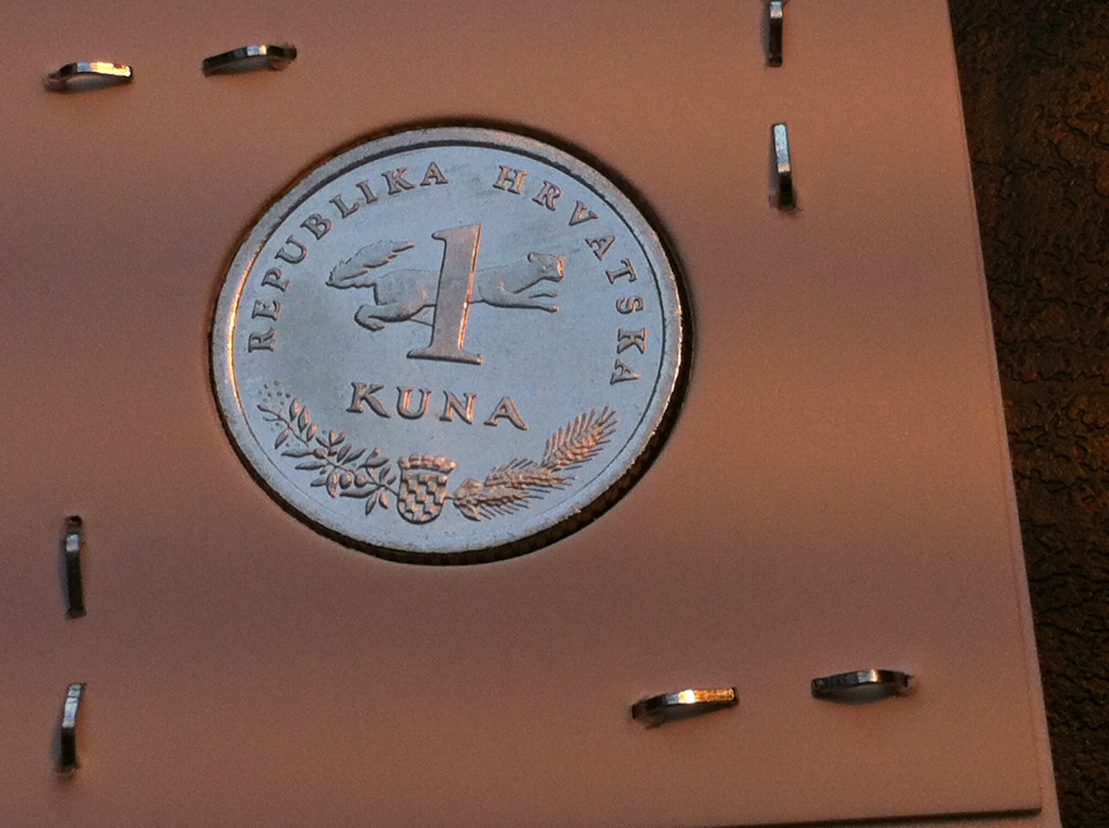 Croatia coin - 1 kuna 2015 - Croazia - Copper - Nickel - Zinc -Hrvatska ...