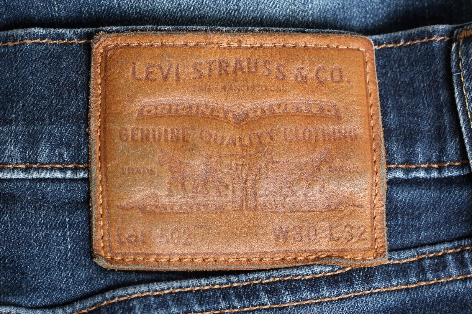 LEVI'S 502 Slim Tapered Jeans Homme Taille W30 L32 Stretch PREMIUM Big ...