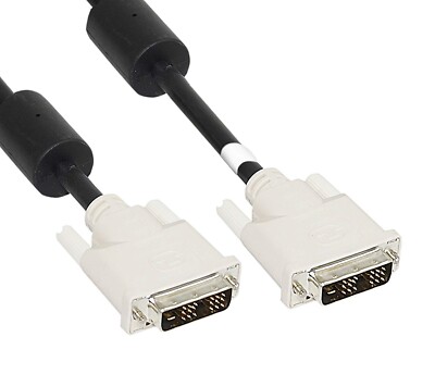 2 5FT DVI Male - Male DVI-D Single Link 18+1 Pin Computer Monitor PC ...
