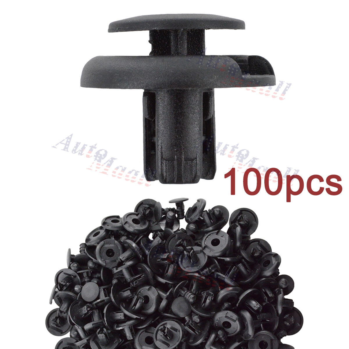 100x Fender Bumper Clips For 7mm Hole Toyota Echo Land Cruiser Prius ...