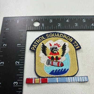 U.S. Navy PATROL SQUADRON 731 (BIRD & BOMB CARTOON) Patch Sailor 301G ...