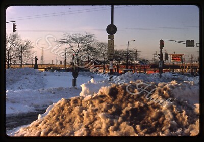 Chicago Street Scene South Shore Line Sign Toll Road 35mm Slide 1960s ...