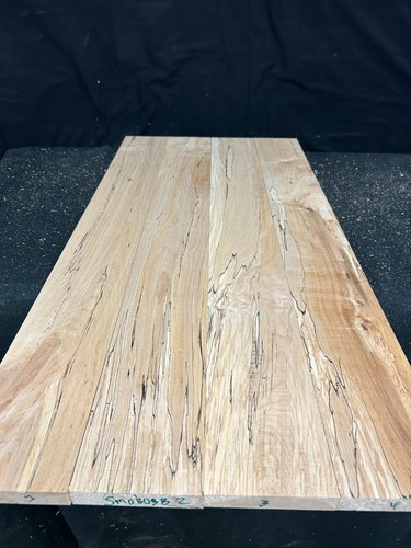 4pc Spalted Hard Maple Craft Pack -Woodworking Lumber 35" x 4 1/4" x 13 ...