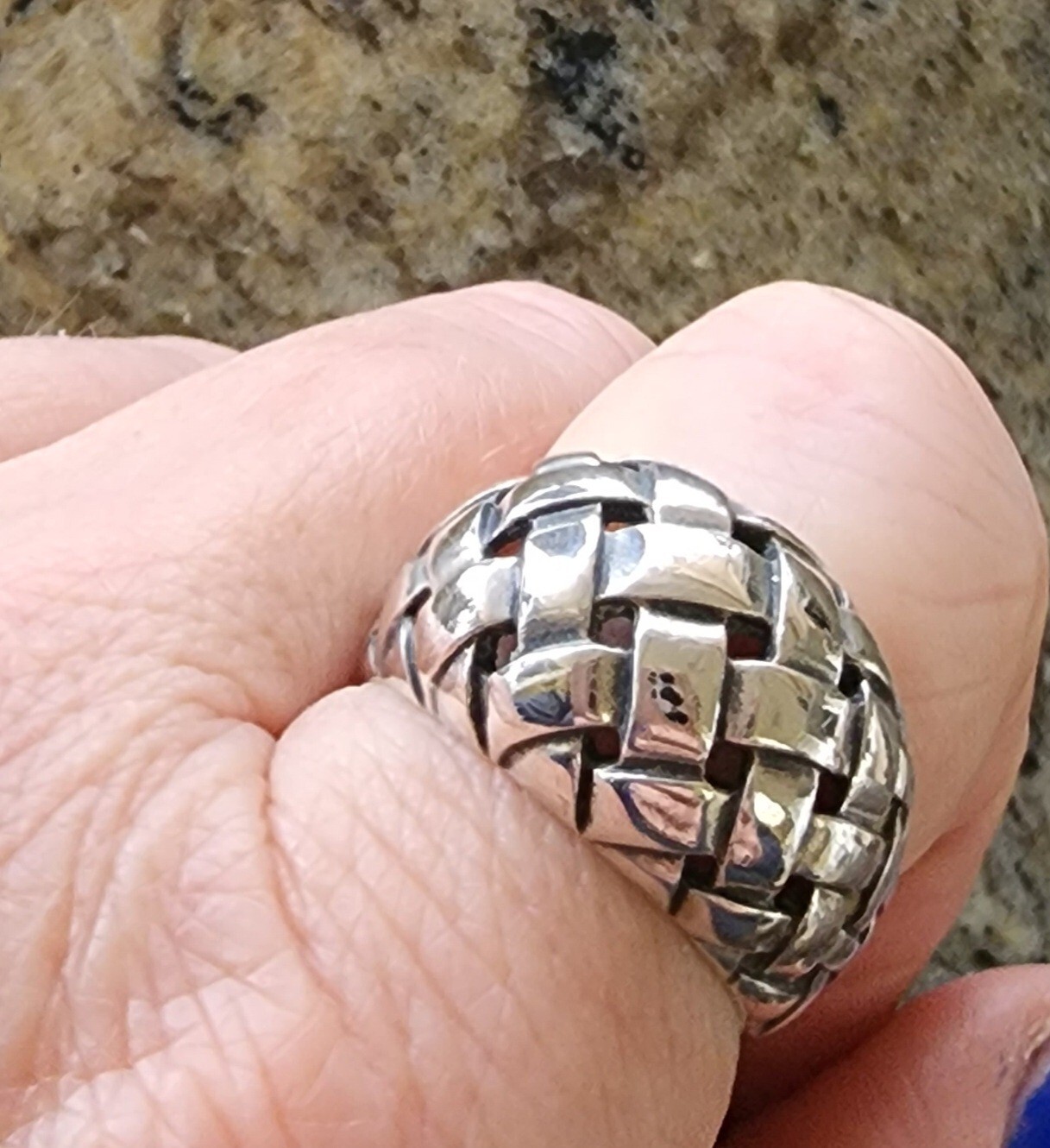 Retired James Avery Basket Weave Ring Size 10 In Orig… - Gem