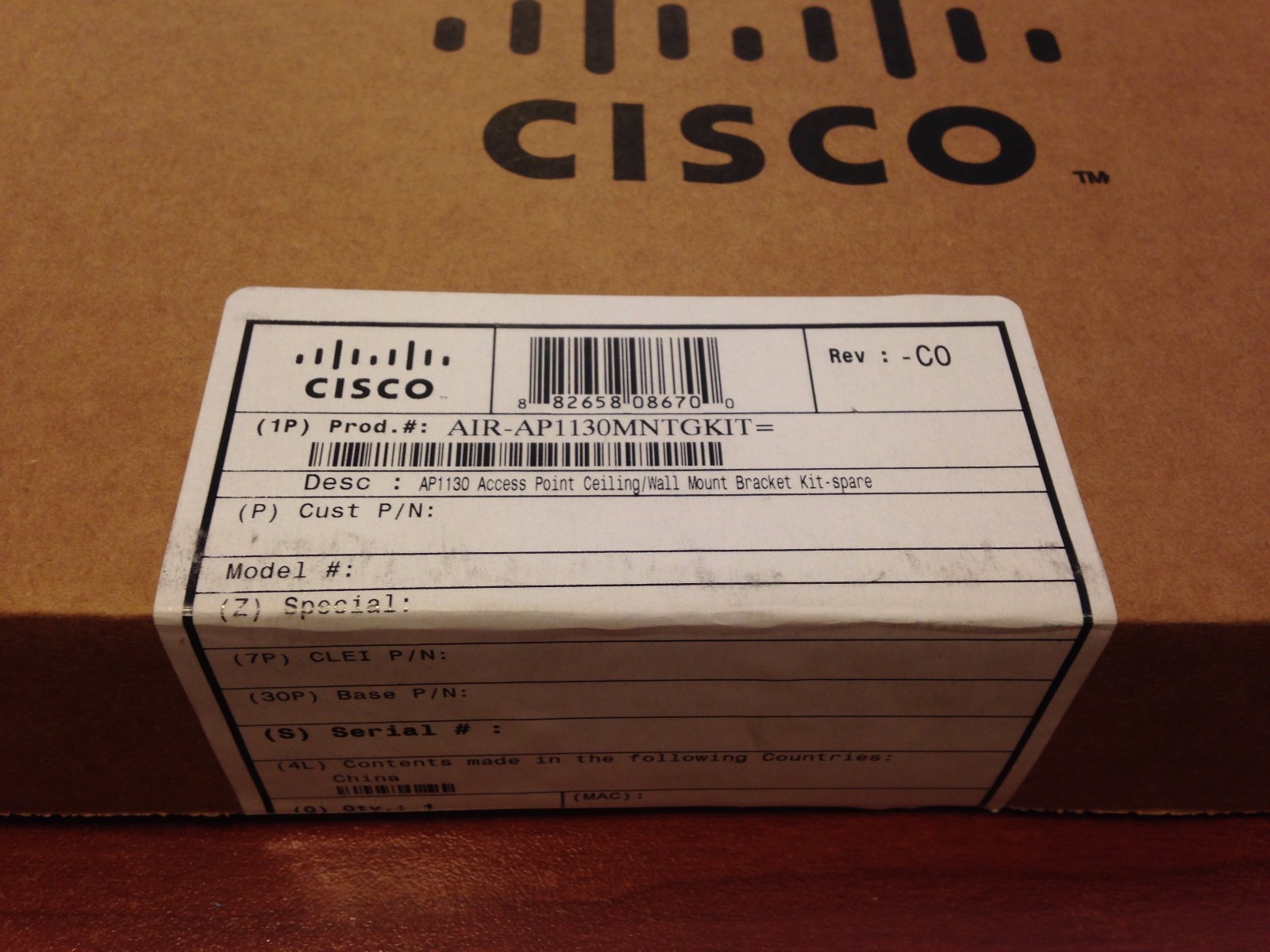 Cisco Air-AP1130MNTGKIT Cisco AP1130 Ceiling/Wall Mount Bracket Kit | eBay