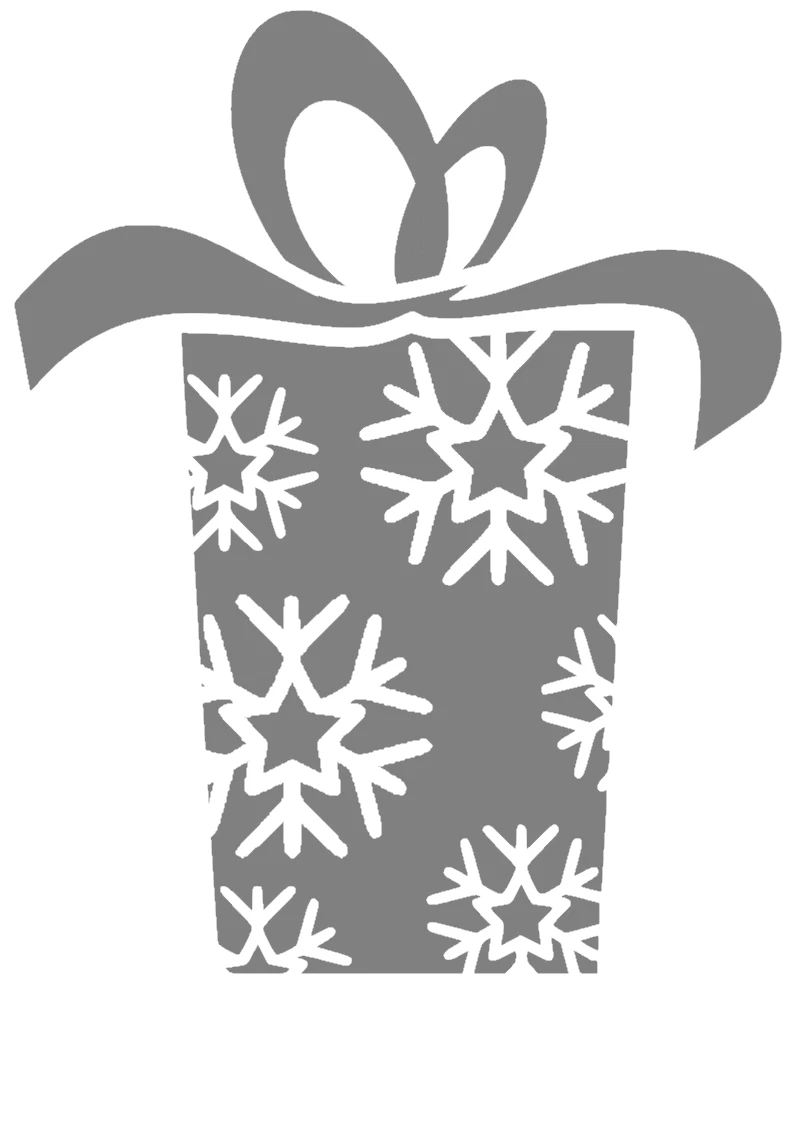 Christmas Present Stencil