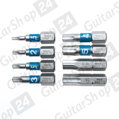 WERA HOP TS Bit Innensechskant - L25mm 1/4" Edelstahl Torsion - Gr. 1,5 ...