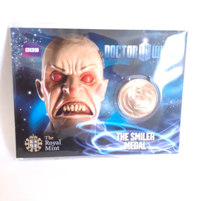 Doctor Dr Who The Smiler Medal Coin The Royal Mint New 2.84cm/1.1 ...