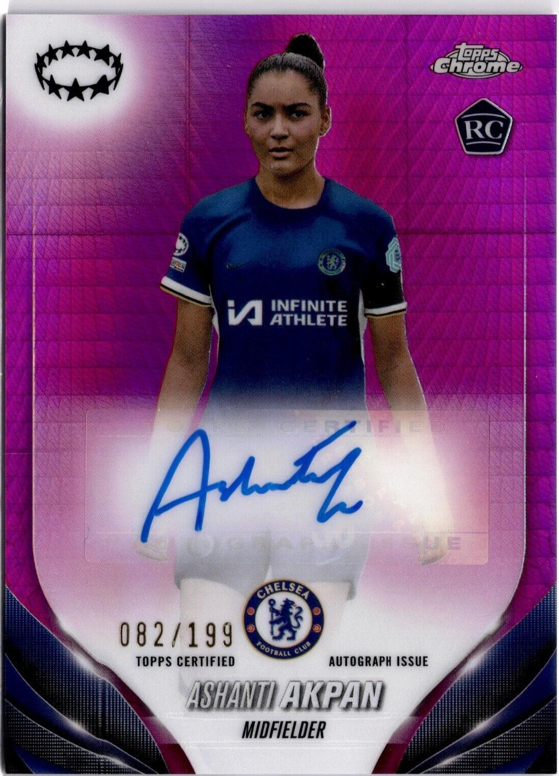 2023-24 Topps Chrome Uefa Women's Champions League - Autographs Ashanti ...