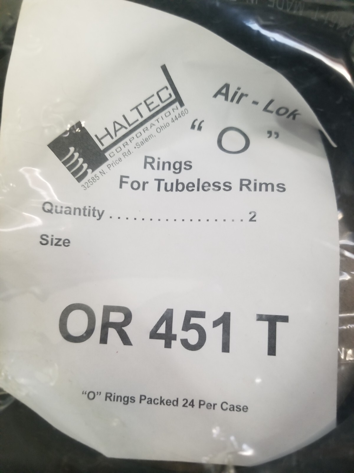 LOT OF 2 - HALTEC OR-451-T WHEEL O-RING 51" | eBay