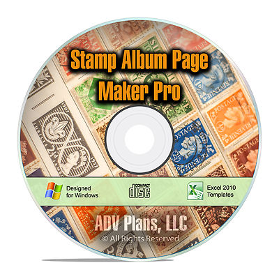 Stamp Album Page Maker Pro, Make Your Own Custom Printable Stamp Pages ...