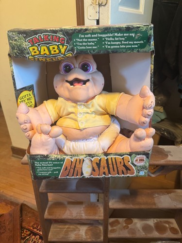 RARE NEW Vintage 1991 Disney-Hasbro Talking Baby Sinclair Plush ...