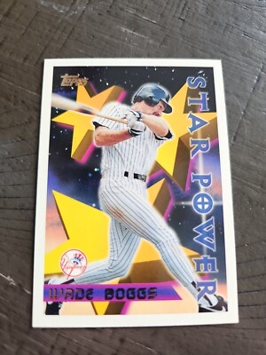 1996 Topps - Star Power #225 Wade Boggs New York Yankees Hall Of Fame ...
