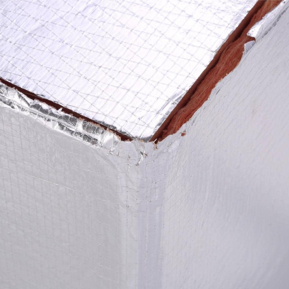 24 in. Duct Board Ventilation Air Supply Insulation Chamber Plenum Kit ...