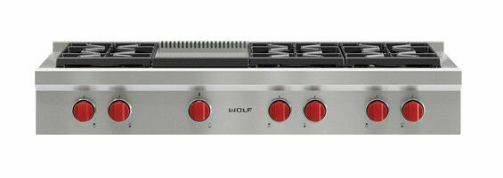 Wolf SRT486G 48" Sealed Burner Gas Range for sale online | eBay